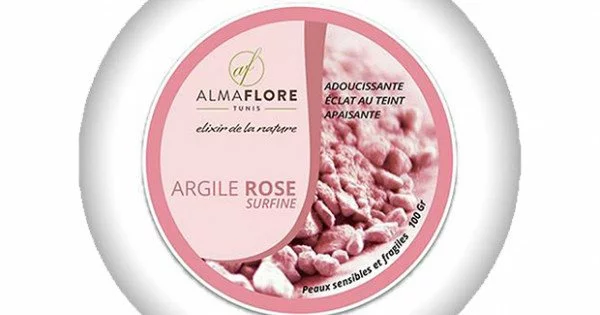 ALMAFLORE Argile Rose - Peaux Sensible 100G