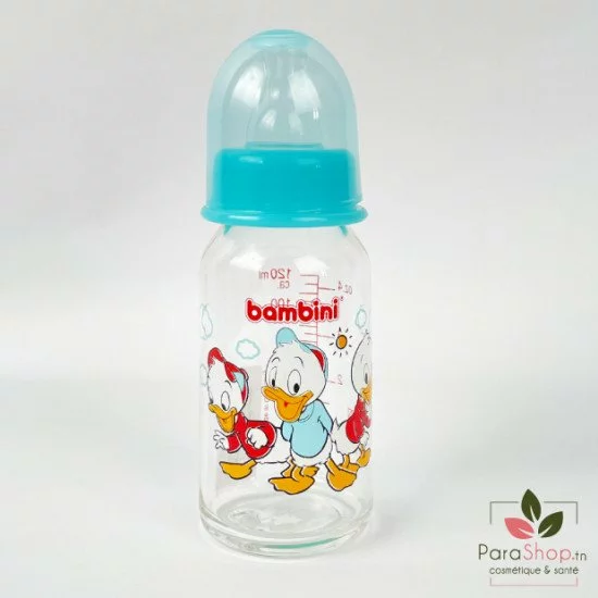 BAMBINI BIBERON EN VERRE 120ML | Tunisie