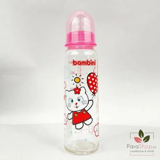 BAMBINI BIBERON EN VERRE 240ML - 611 | Tunisie