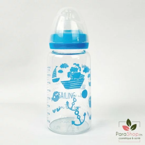 BAMBINI BIBERON LARGE EN VERRE 240ML | Tunisie