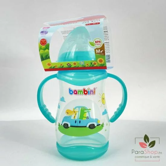 BAMBINI BIBERON LARGE AVEC ANSES 300ML - 904