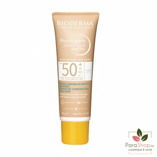 BIODERMA PHOTODERM COVER TOUCH MINERAL SPF50+ CLAIRE | Tunisie