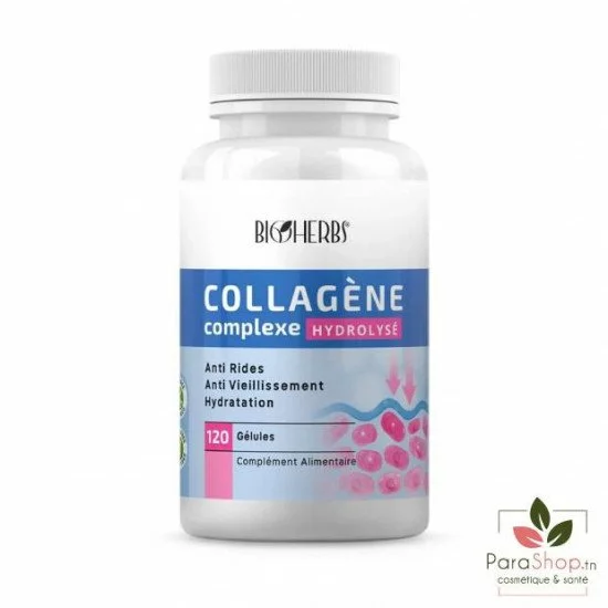 BIOHERBS COLLAGENE COMPLEXE HYDROLYSE 120 GELULES