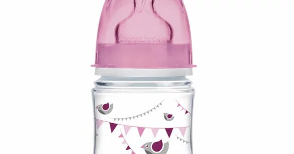 CANPOL BABIES Biberon Anti Colique Col Large 120ML Lets Celebrate - Rose