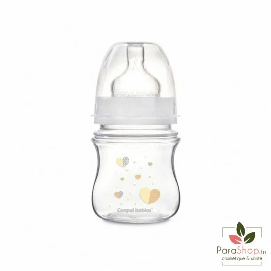 CANPOL BABIES Biberon Anti Colique Col Large 120ML NOUVEAU NE - Beige