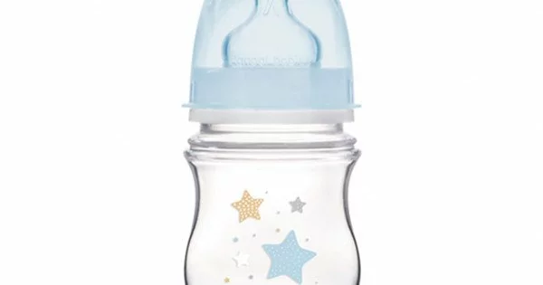 CANPOL BABIES Biberon Anti Colique Col Large 120ML NOUVEAU NE - Bleu