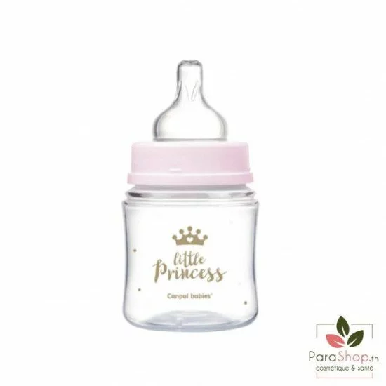 CANPOL BABIES Biberon Anti Colique Col Large 120ML Royal Baby - Rose