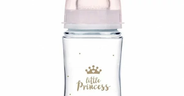CANPOL BABIES Biberon Anti Colique Col Large 240ML Royal Baby - Rose