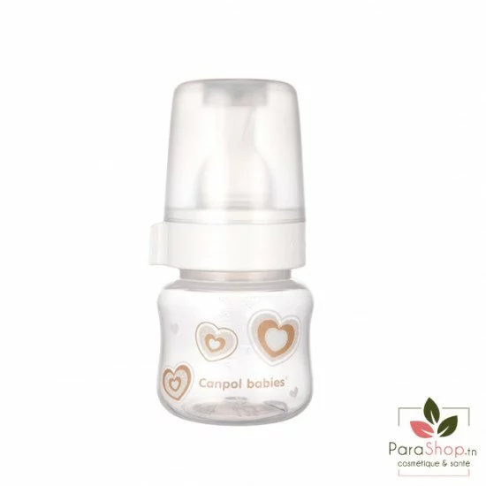 CANPOL BABIES Biberon Anti Colique Col Large 60ML NOUVEAU NE - Beige