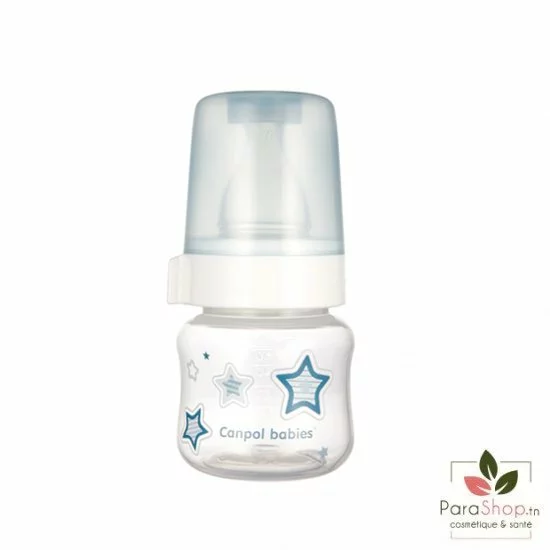 CANPOL BABIES Biberon Anti Colique Col Large 60ML NOUVEAU NE - Bleu