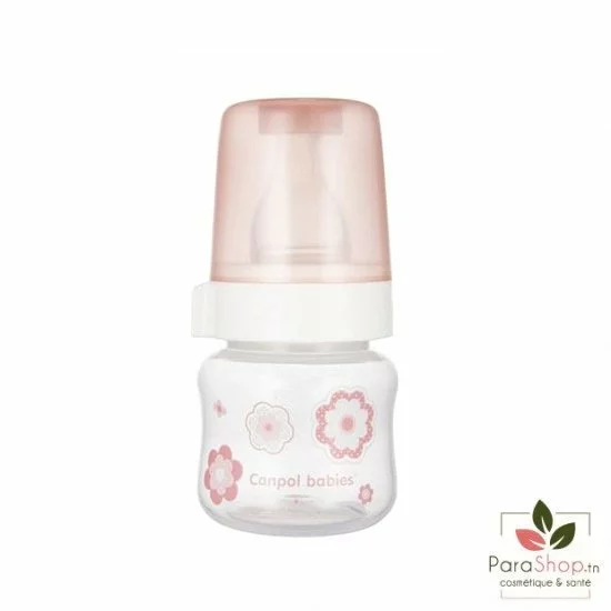 CANPOL BABIES Biberon Anti Colique Col Large 60ML NOUVEAU NE - Rose