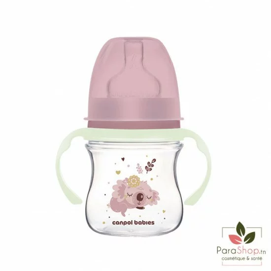 CANPOL BABIES BIBERON ANTICOLIQUE COL LARGE 120ML SLEEPY KOALA PNIK ...