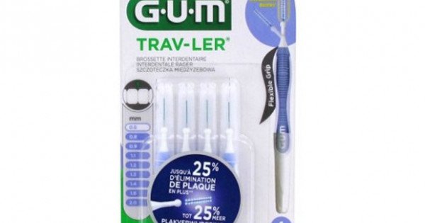 GUM TRAV-LER BROSSETTE x4 0.6MM 1312