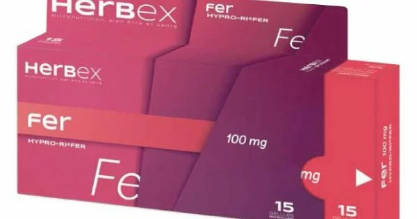 HERBEX FER 100MG 15 GELULES
