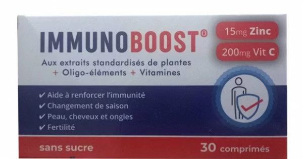 IMMUNOBOOST ZINC + VIT C 30 Comprimes