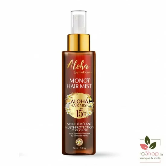 INODERMA ALOHA MONOI HAIR MIST SPF15 150ML | Tunisie