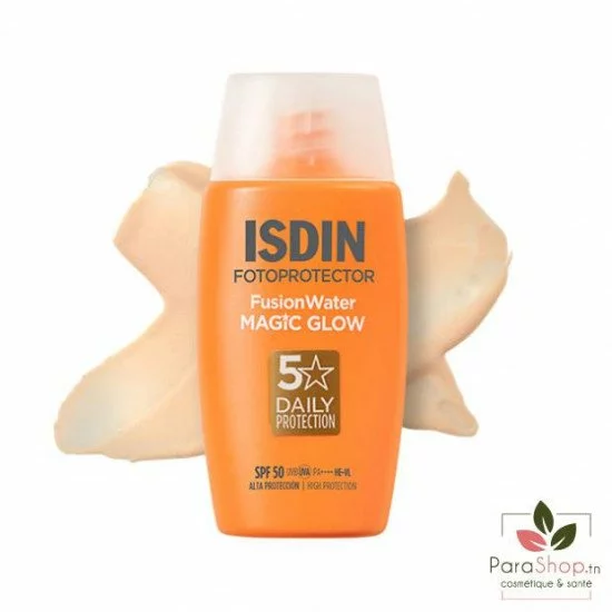 ISDIN Fusion Water Magic Glow SPF50 50ml | Écran glow Tunisie
