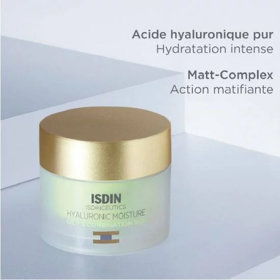 ISDIN ISDINCEUTICS HYALURONIC MOISTURE PEAUX MIXTES A GRASSES 50G