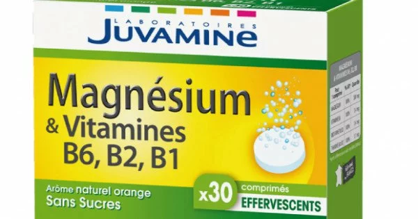 JUVAMINE MAGNESIUM ET VITAMINES B6, B2, B1 - 30 cmp effervescents