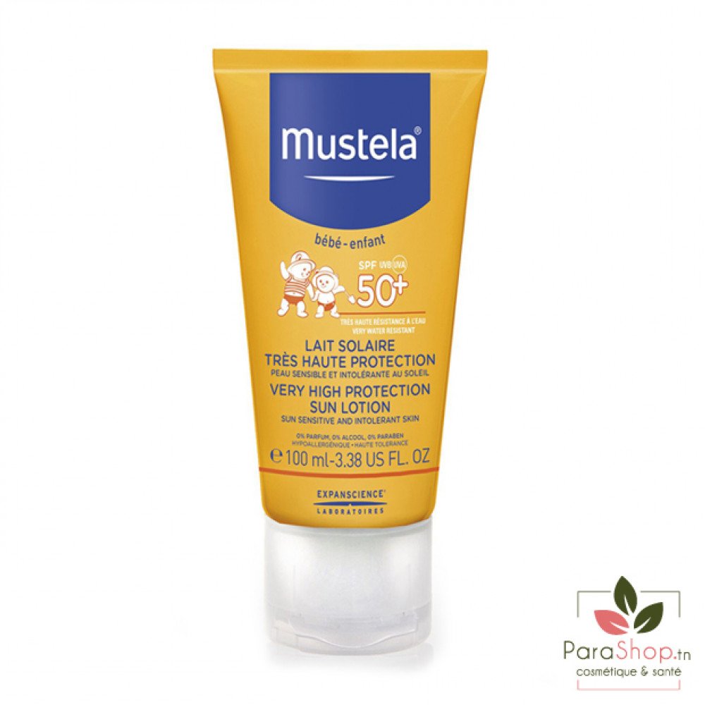 MUSTELA Lait solaire très haute protection SPF 50+