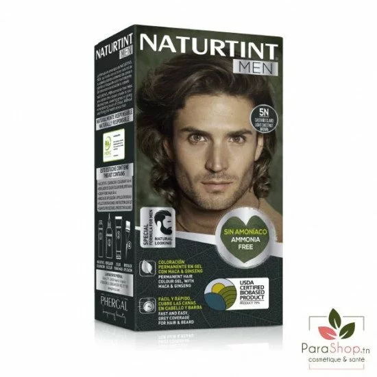 NATURTINT MEN COLORATION PERMANENTE 5N BRUN CHATAIN CLAIR