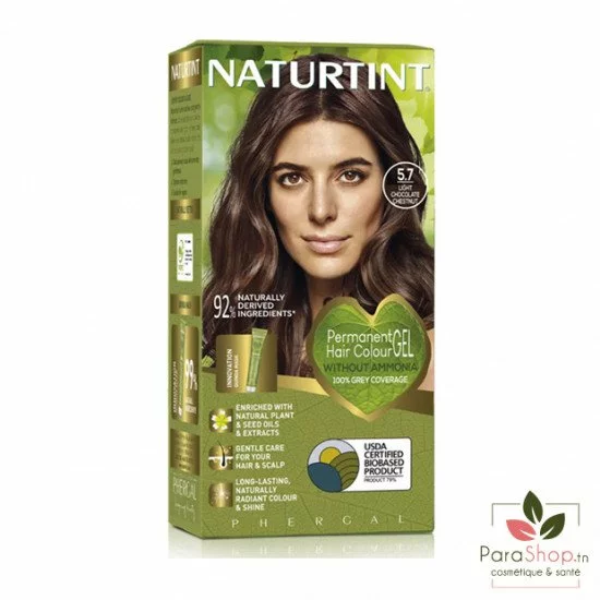 NATURTINT COLORATION PERMANENTE 5.7 CHATAIN CLAIR CHOCOLAT