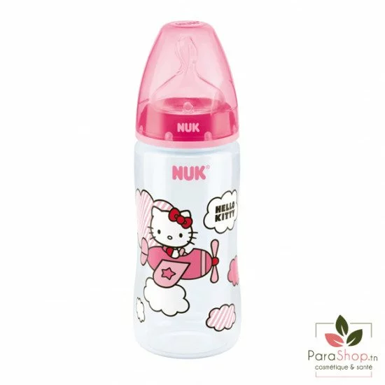 NUK Biberons incassables Hello Kitty, tétine silicone 12M+