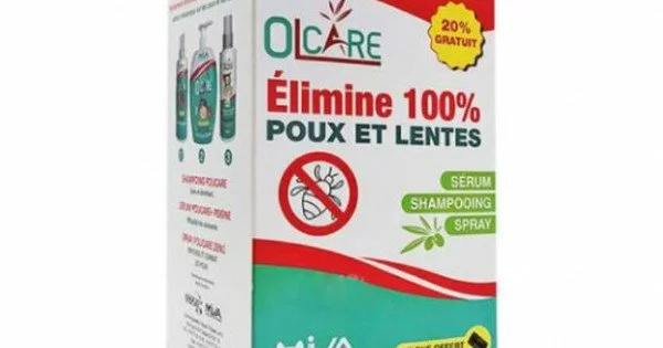Olcare Coffret Anti Poux Serum + Shampoing + Spray + Peigne Offert