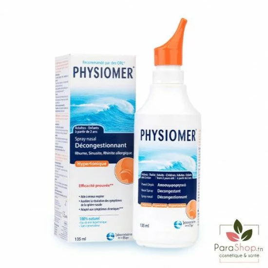 PHYSIOMER Hypertonique, le spray nasal décongestionnant