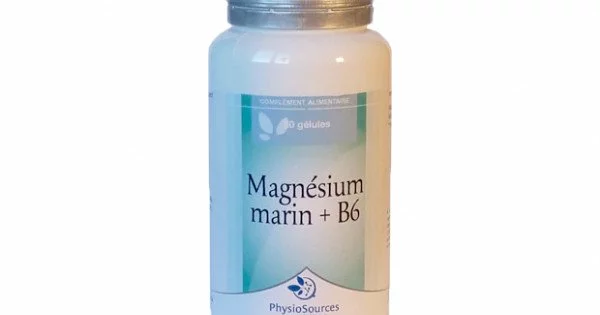PHYSIOSOURCES MAGNESIUM MARIN + VIT B6 - 60 GELULES