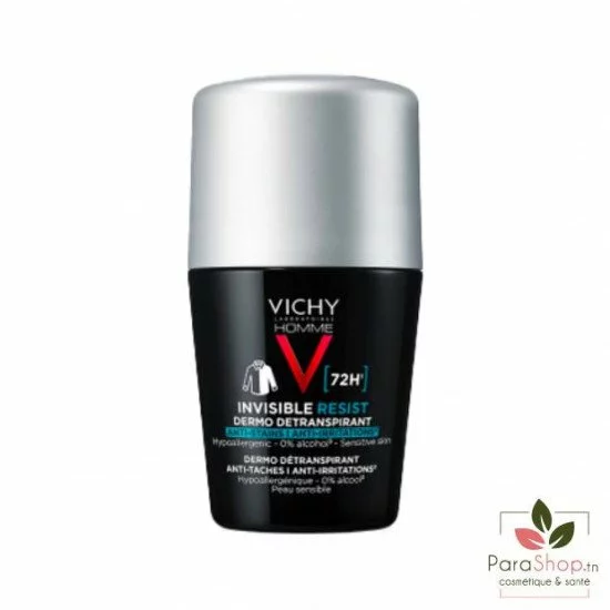 VICHY DEODORANT HOMME INVISIBLE RESIST 72H 50ML