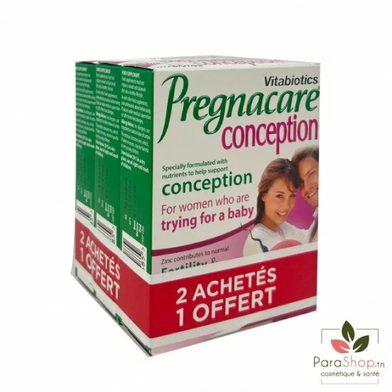 VITABIOTICS PACK 2X Pregnacare Conception + 1 MOIS OFFERT