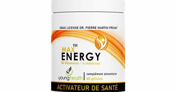 YOUNG HEALTH Max Energy - 60 Gelules