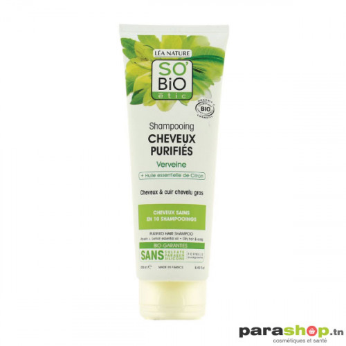 SO BIO SHAMPOOING CHEVEUX PURIFIÉS VERVEINE 250ML